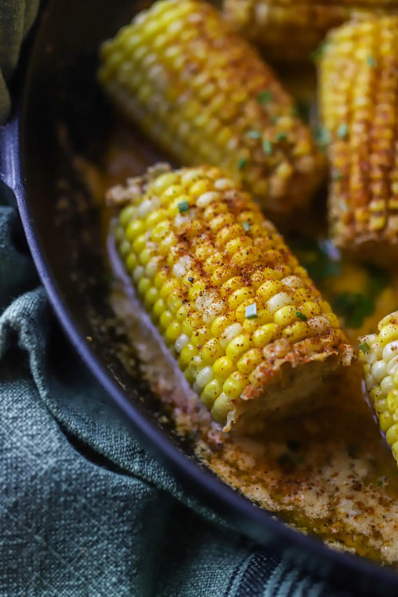 Skillet Cajun Corn on the Cob | Flavorful Side