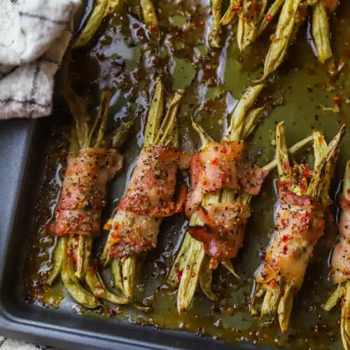 Zesty Italian Bacon Wrapped Green Beans Recipe