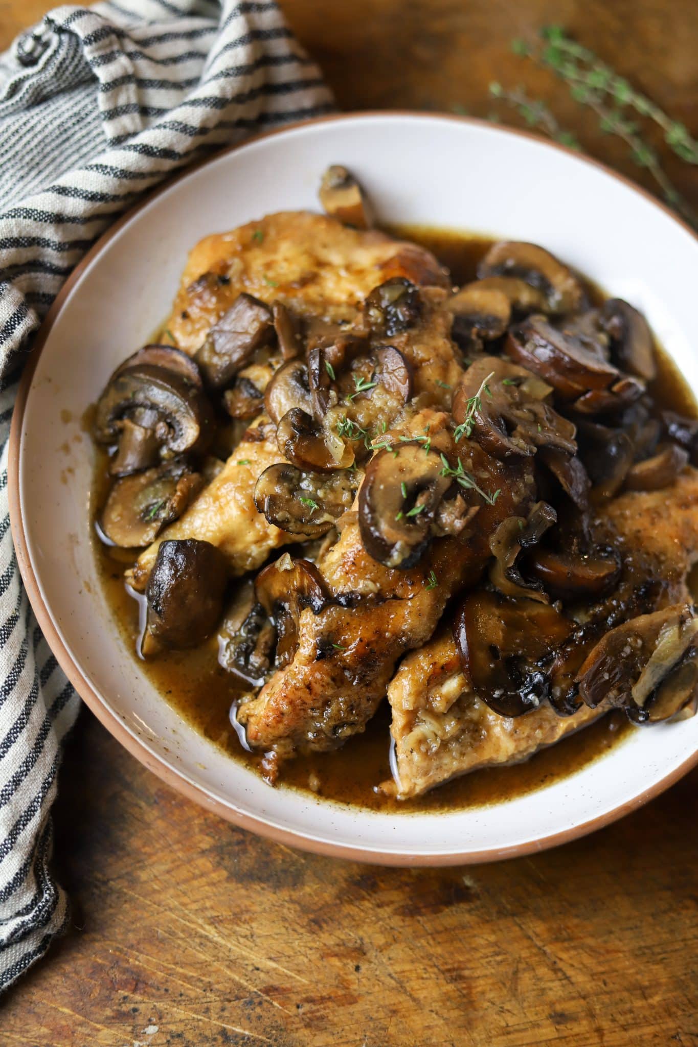 Crockpot Chicken Marsala Without Cream | Simple Recipe